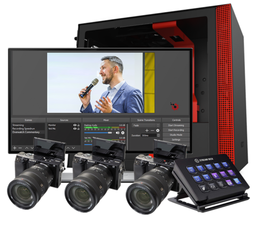 3-Camera Live Streaming Kit - Church Live Streaming Equipment Packages ...