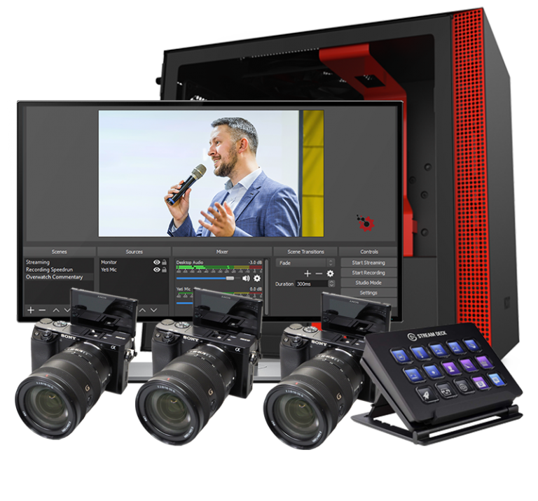 3-Camera Live Streaming Kit - Church Live Streaming Equipment Packages ...