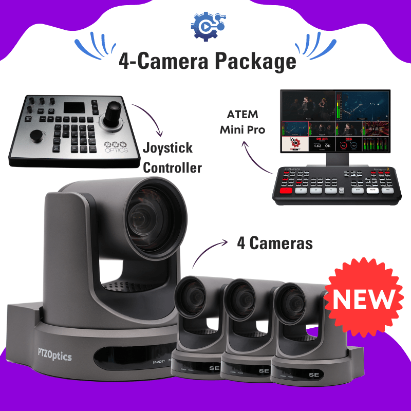 Move-SE 3-Camera PTZ Streaming Kit (ATEM Mini Pro) - Church Live ...
