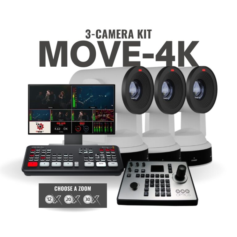 Move-4K 3-Camera PTZ Live Streaming Kit | ATEM Mini Pro - Church Live ...