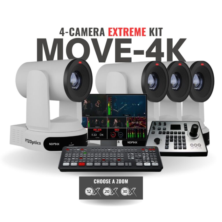 Move-4K 4-Camera PTZ Live Streaming Kit (ATEM Mini Extreme) - Church ...
