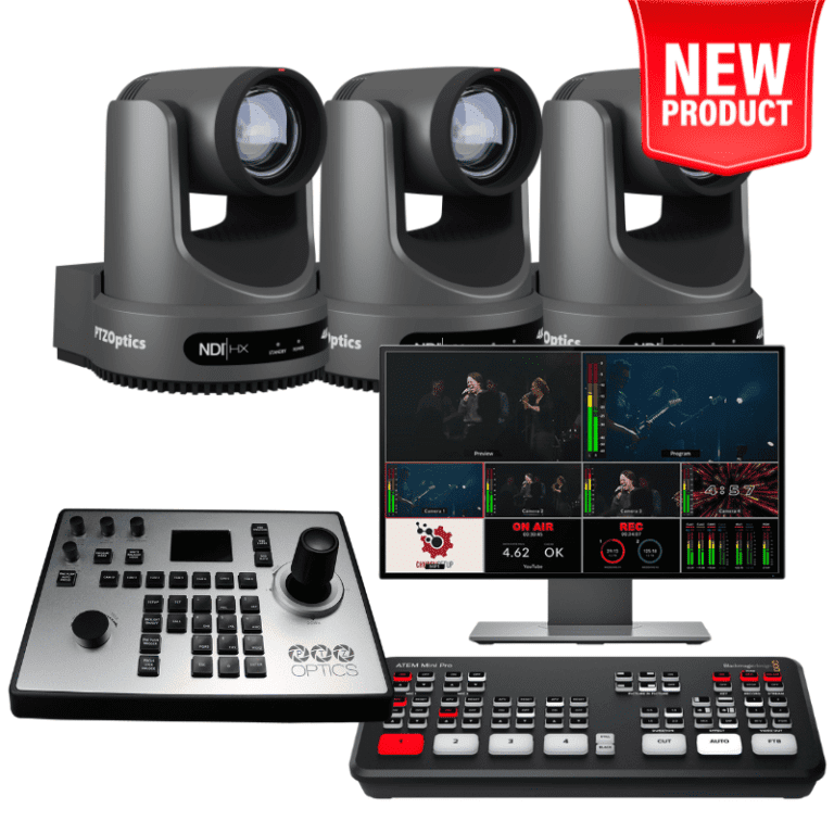 3-Camera Live Streaming Kit - Church Live Streaming Equipment Packages ...