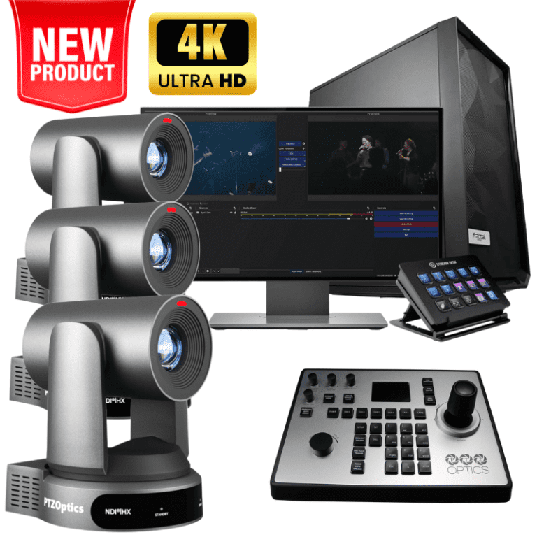 3-Camera Live Streaming Kit - Church Live Streaming Equipment Packages ...