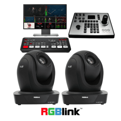 RGBlink Vue 20X PTZ 2-Camera Streaming Kit - Church Live Streaming ...