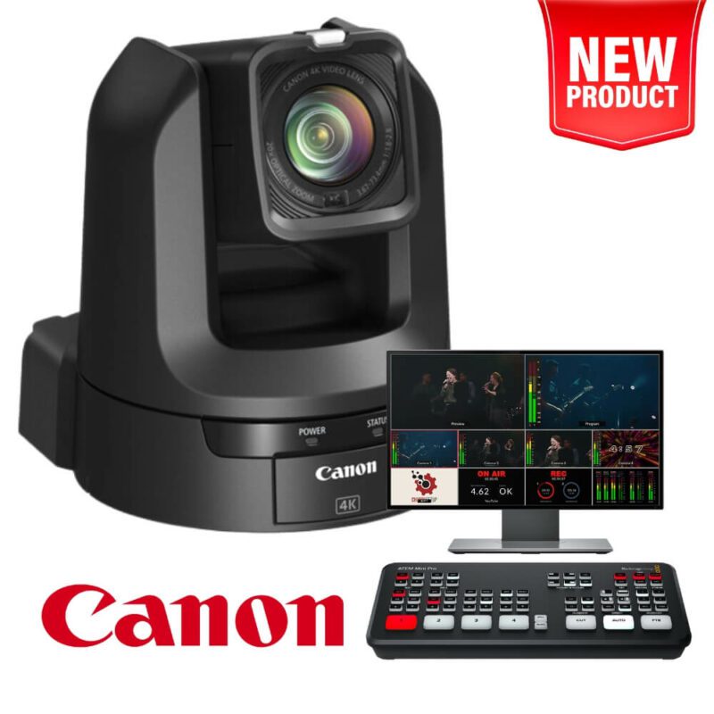 Canon CR-N300 PTZ 1-Camera Streaming Kit (ATEM) - Church Live Streaming ...