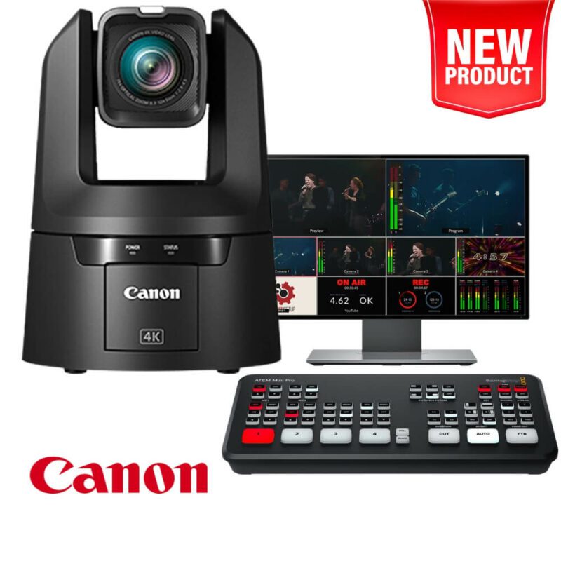 Canon CR-N500 PTZ 1-Camera Streaming Kit (ATEM) - Church Live Streaming ...