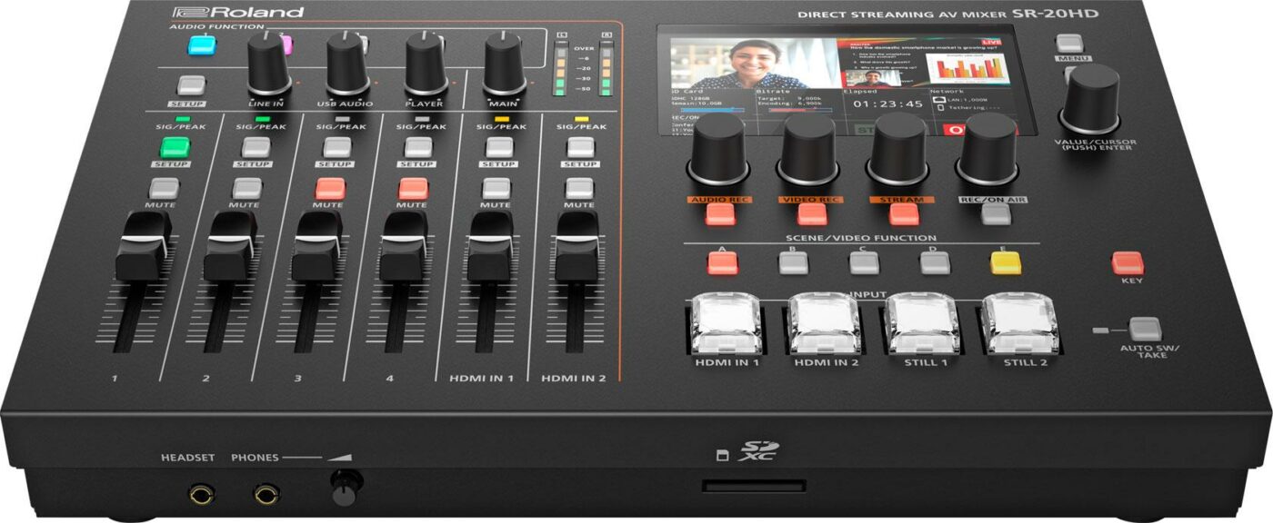 Roland SR-20HD Pro A/V Direct Streaming AV Mixer - Church Live ...