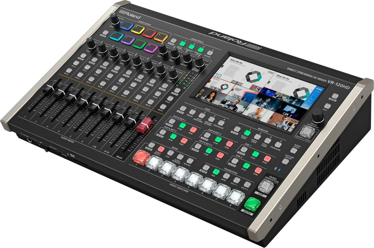 Roland VR-120HD Direct Streaming AV Mixer - Church Live Streaming ...