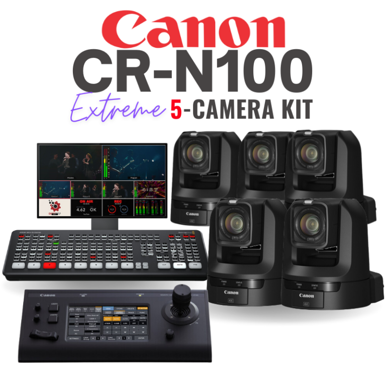 Canon CR-N100 PTZ 5-Camera Streaming Kit (ATEM Extreme) - Church Live ...