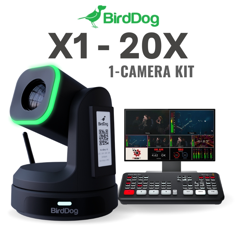 BirdDog X1 20x PTZ 1-Camera Streaming Kit (ATEM Mini Pro) - Church Live ...